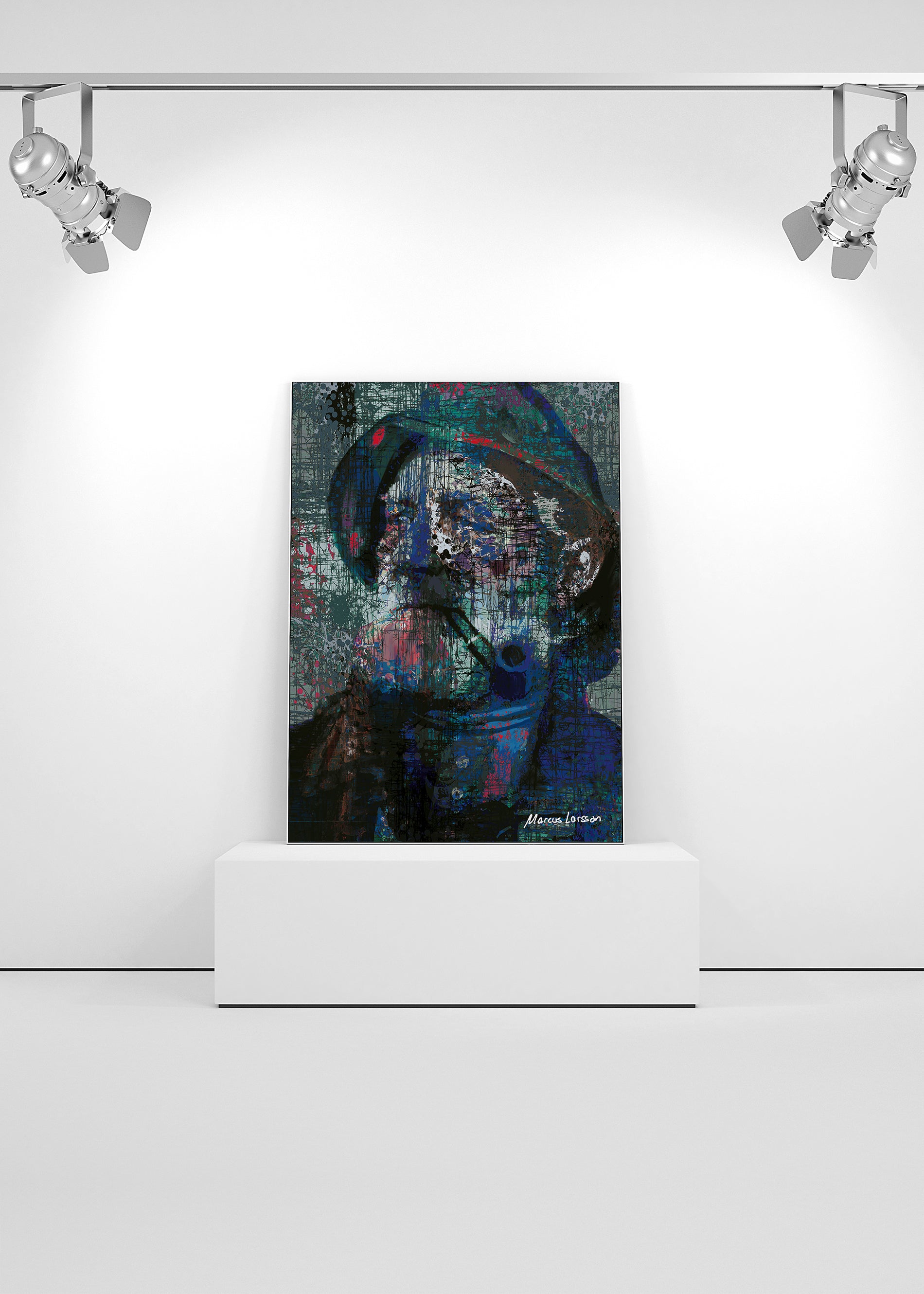 "Fiskargubben" by Marcus Larsson, Fine art print, 70x100 cm, Signed. – Marcus Larsson Art AB